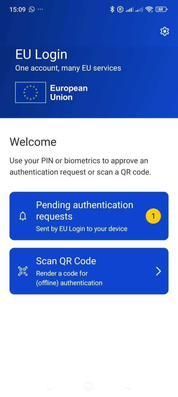 Sign in with the EU Login Mobile App PIN code - EU Login Portal