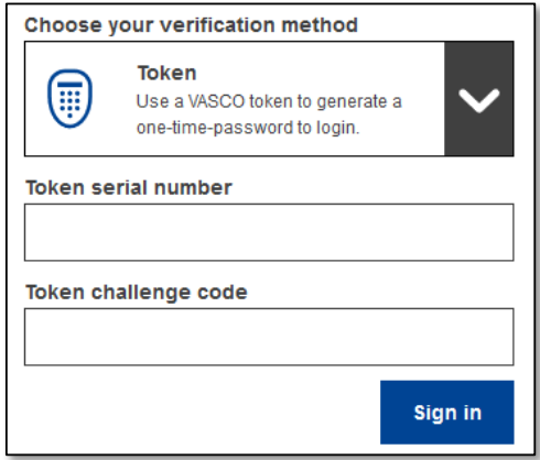 Sign in with an EU Login account using a token/token Cram - EU Login Portal